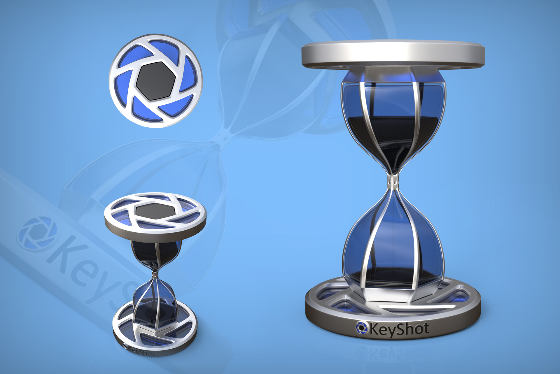 Free Keyshot Sand Glass Shubbak3d